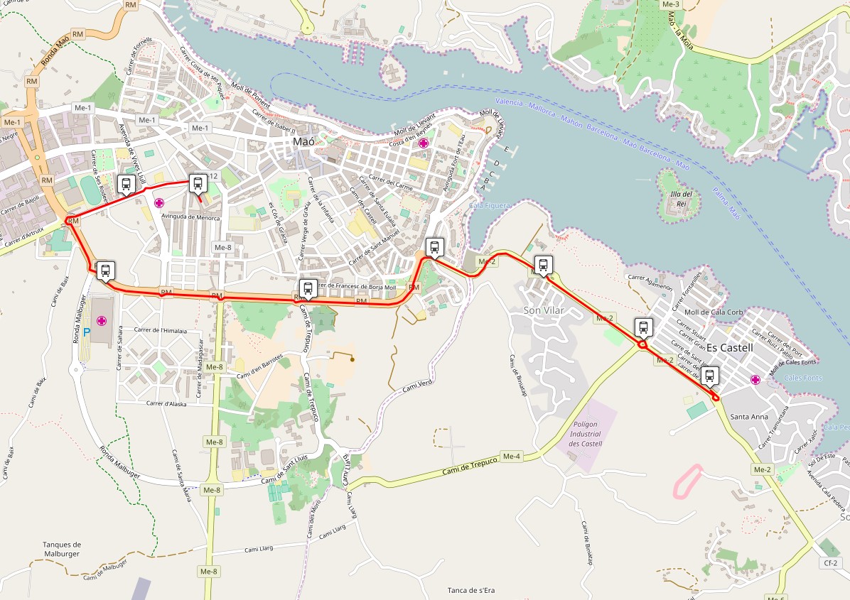 Bus Stop Map
