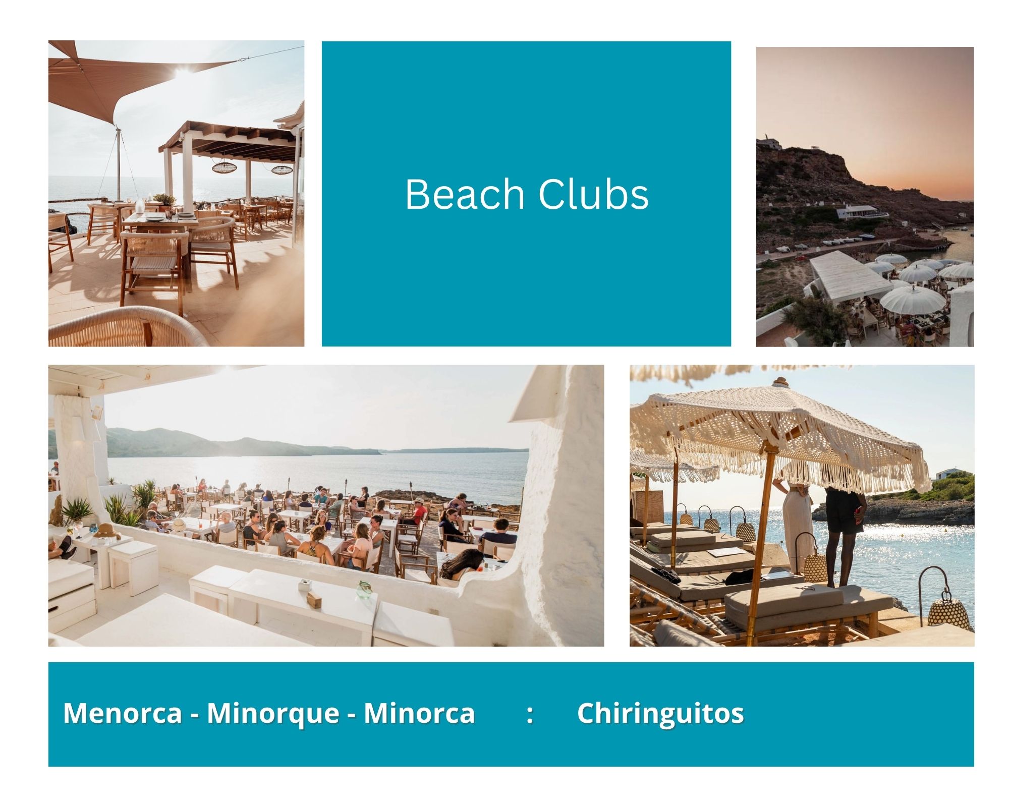 The pick of Menorca's BEACH CLUBs